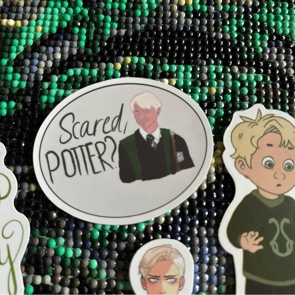Warner Bros. | Other | Bundle Of 7 Draco Malfoy Themed Stickers | Poshmark